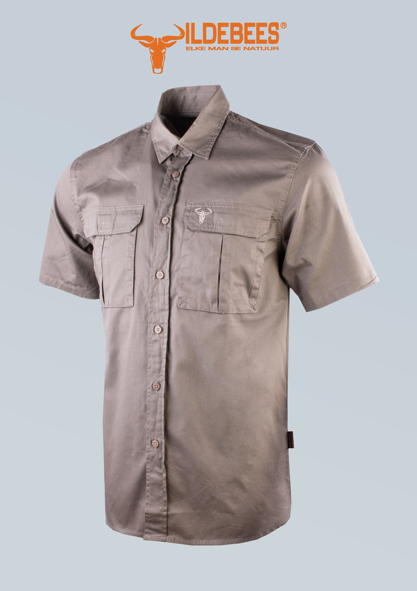 Wildebees Cotton Twill Short Sleeve Shirt – Overland South Africa